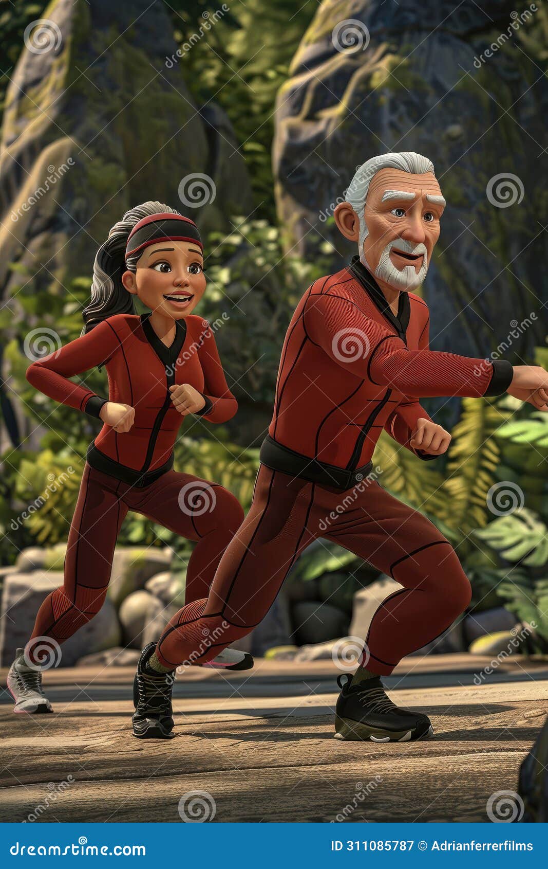 Animated Jungle Animals Group Photo Stock Photography | CartoonDealer ...