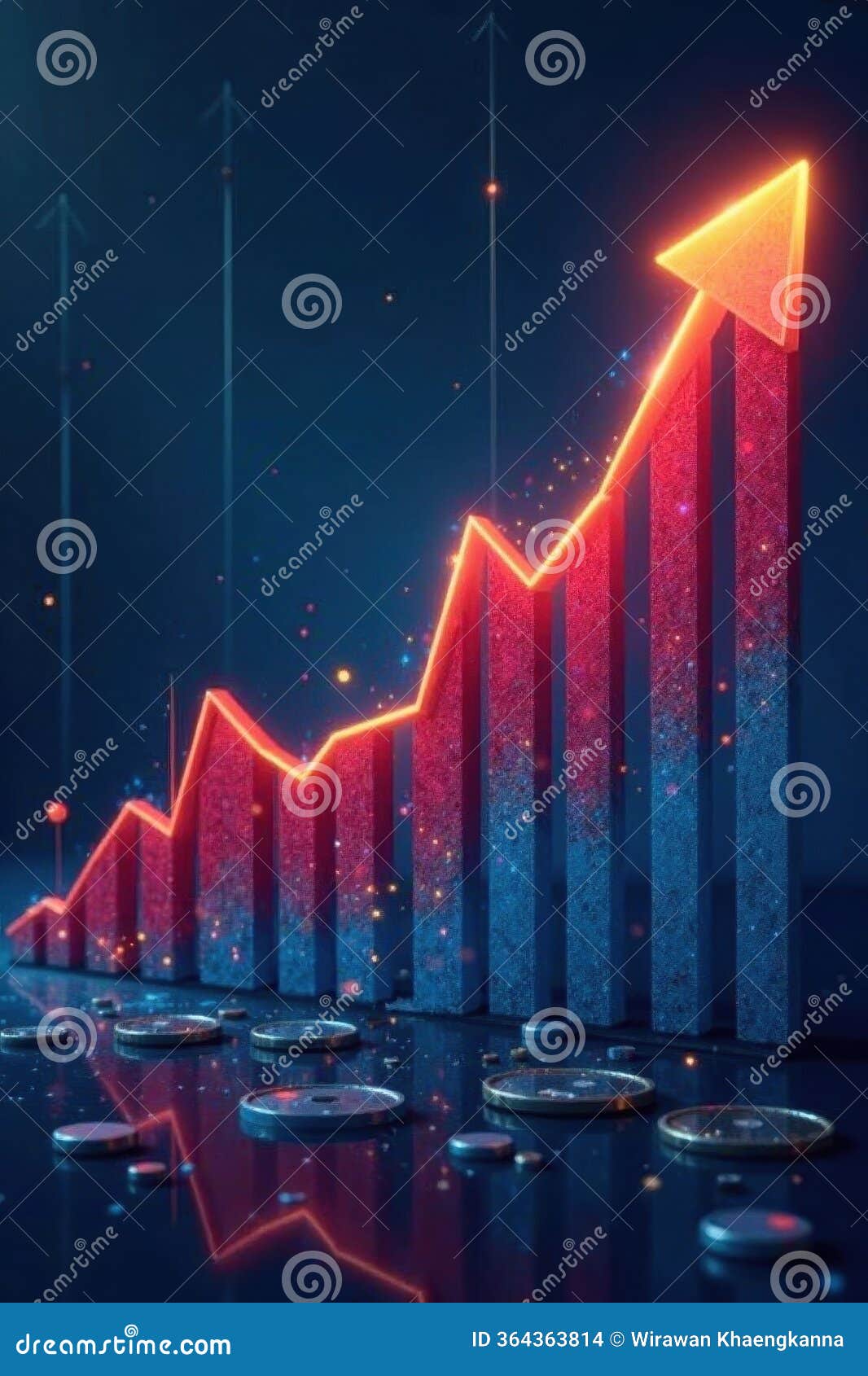 Animated Bar Chart Rising From Fuel Droplets Visualizing Dynamic ...