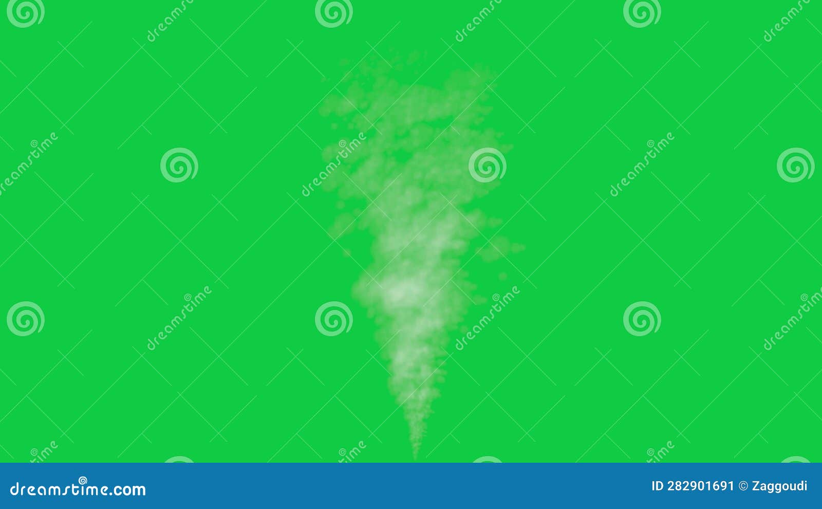 Animated Cigarette Smoke Effect Isolation on Black Background Stock ...