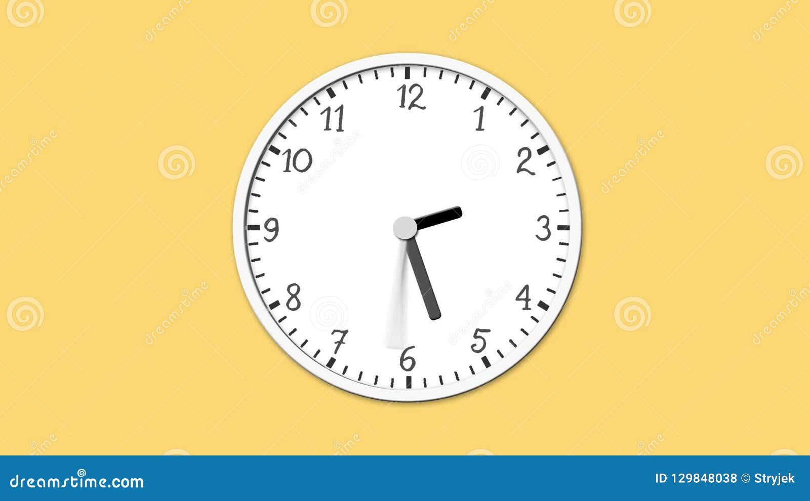 Animated clock time lapse stock footage. Video of abstract - 129848038