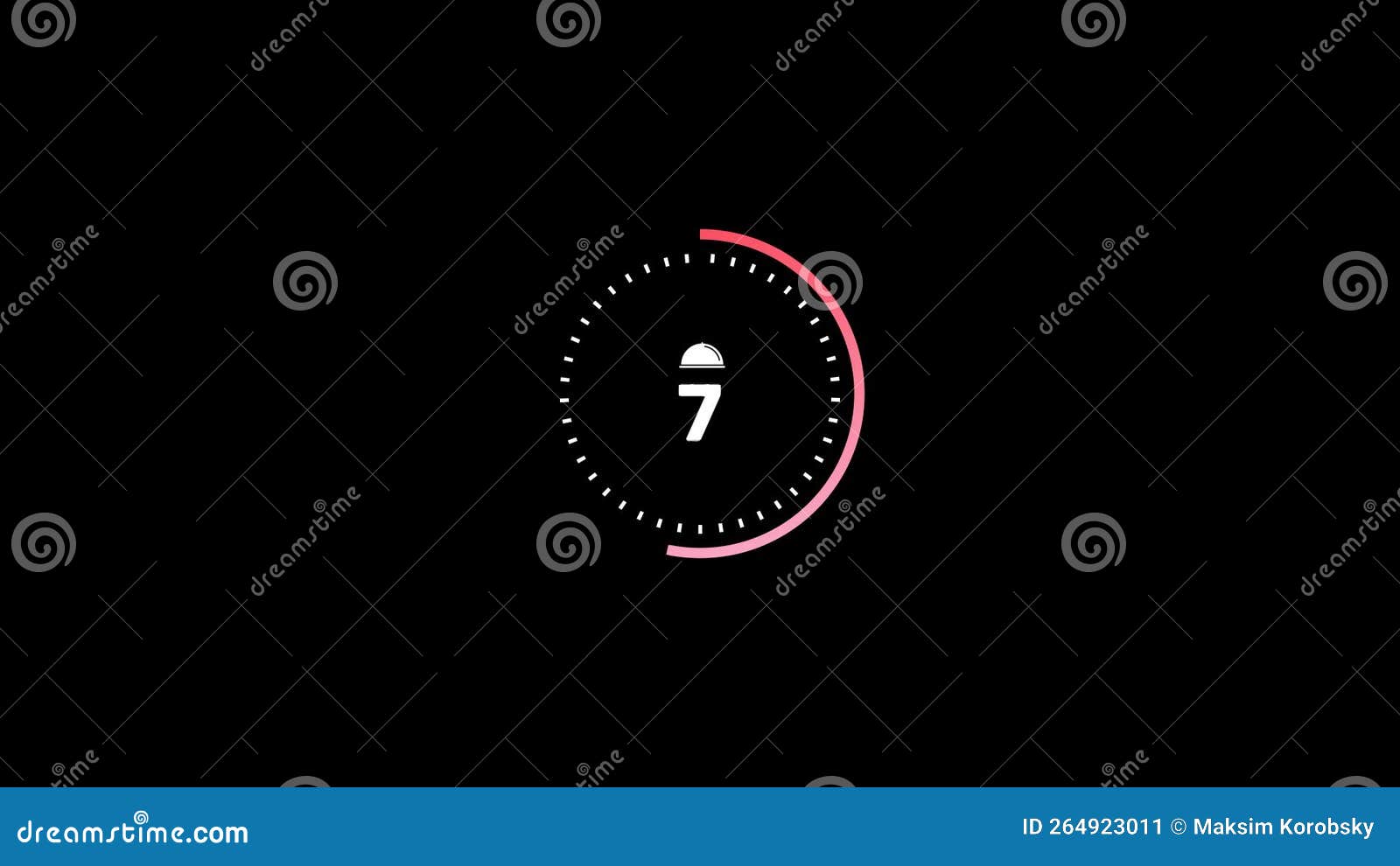 Animated Countdown from 15 Seconds on a Transparent Background Stock ...