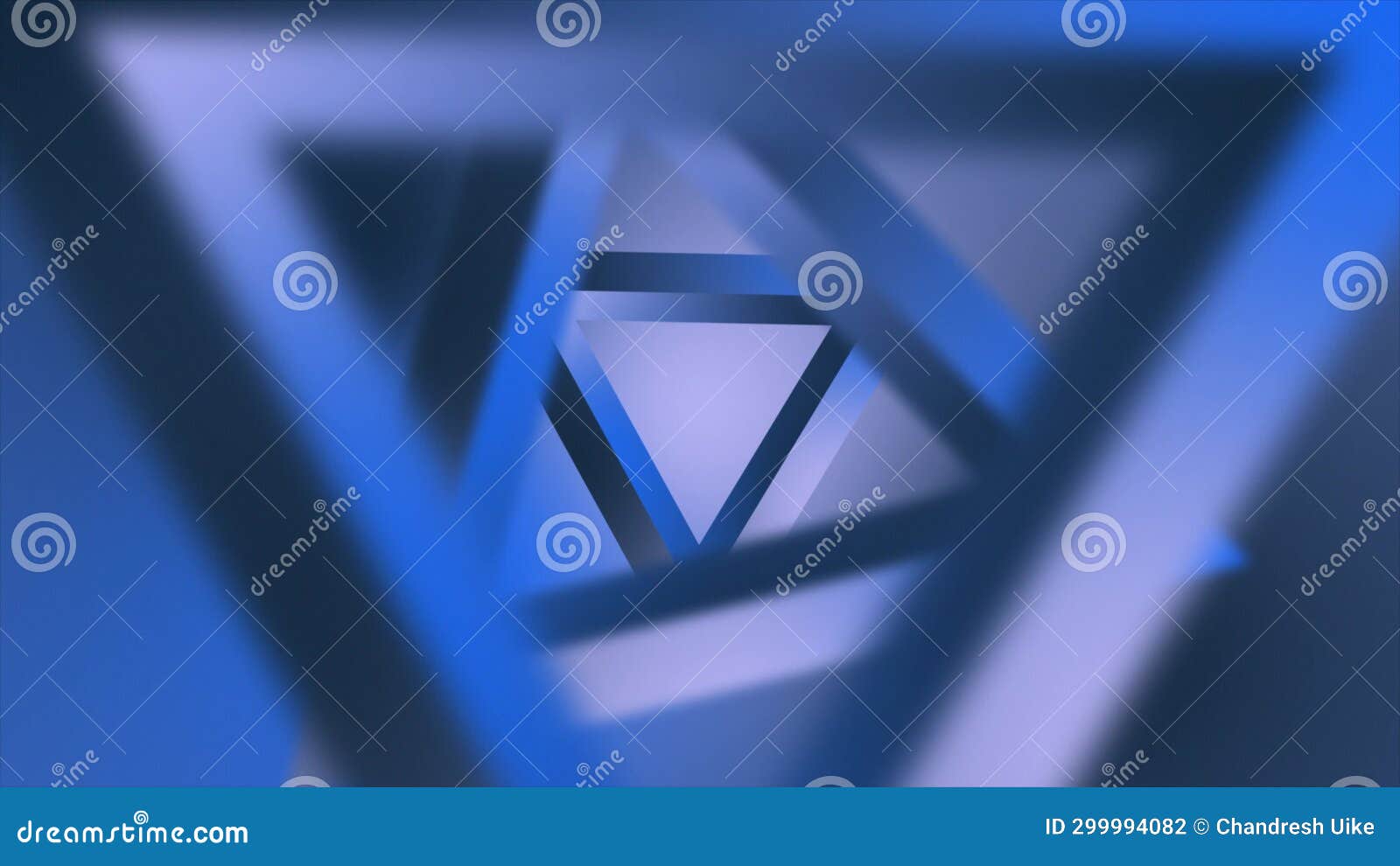 3d Royal Blue Color Rotating Triangular Element Background Stock ...