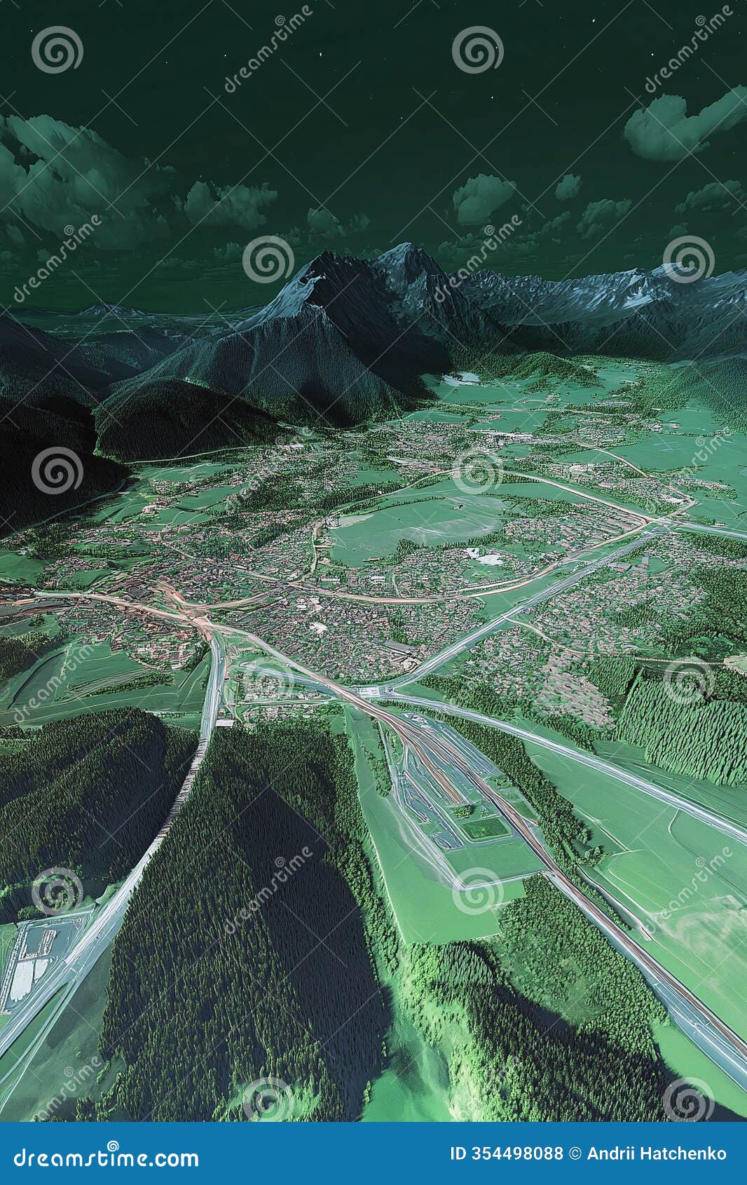 An Animated 3D Terrain Map Showcasing Active Disaster Response GIS ...