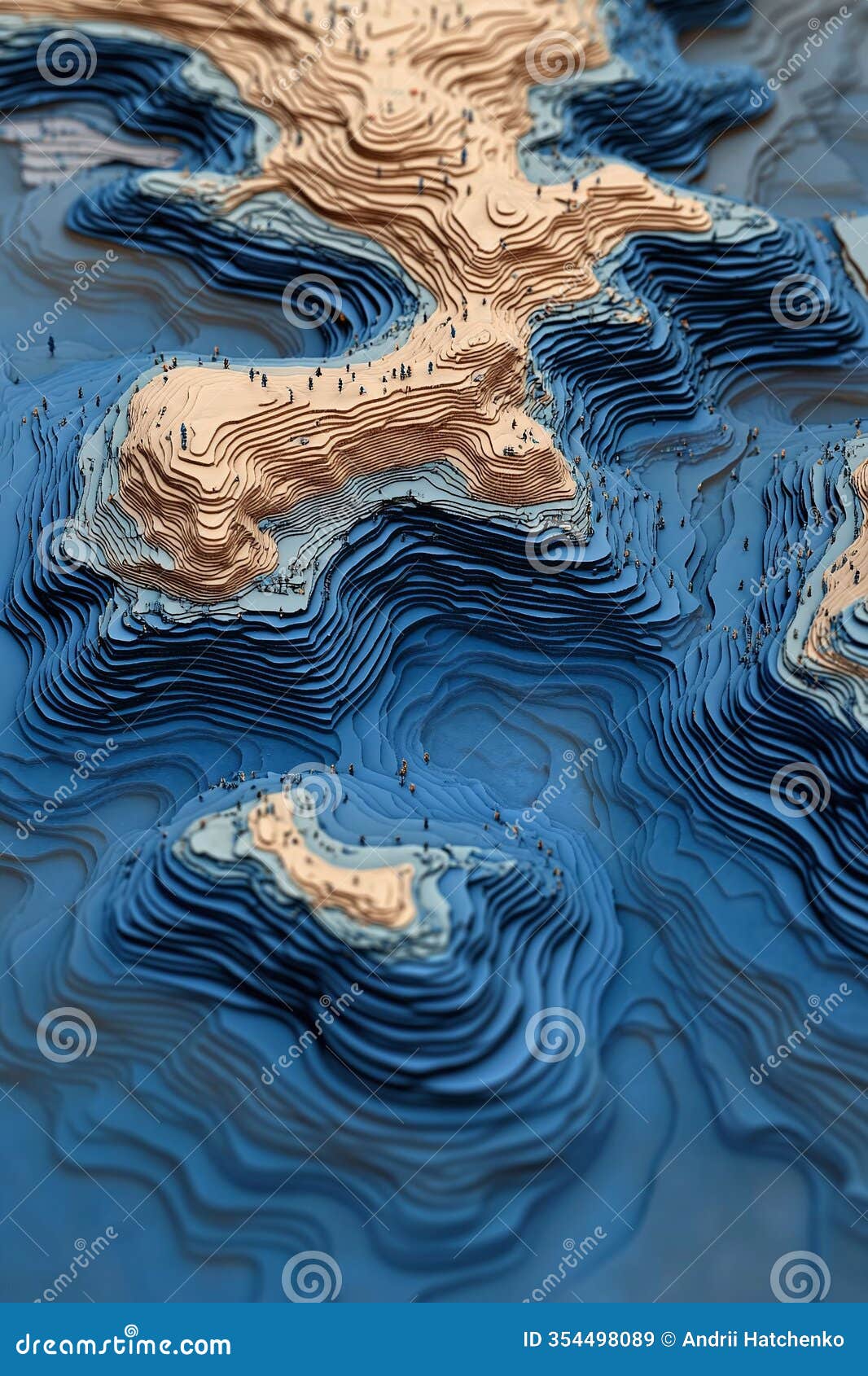 An Animated 3D Topographical Map Illustrating Geographical GIS Data ...