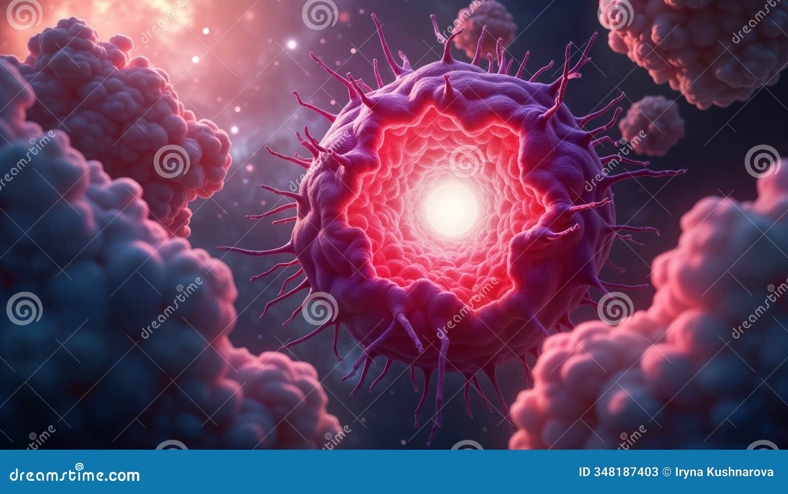Animated Diagram Displays Hemolysis Process. Cellular Breakdown ...
