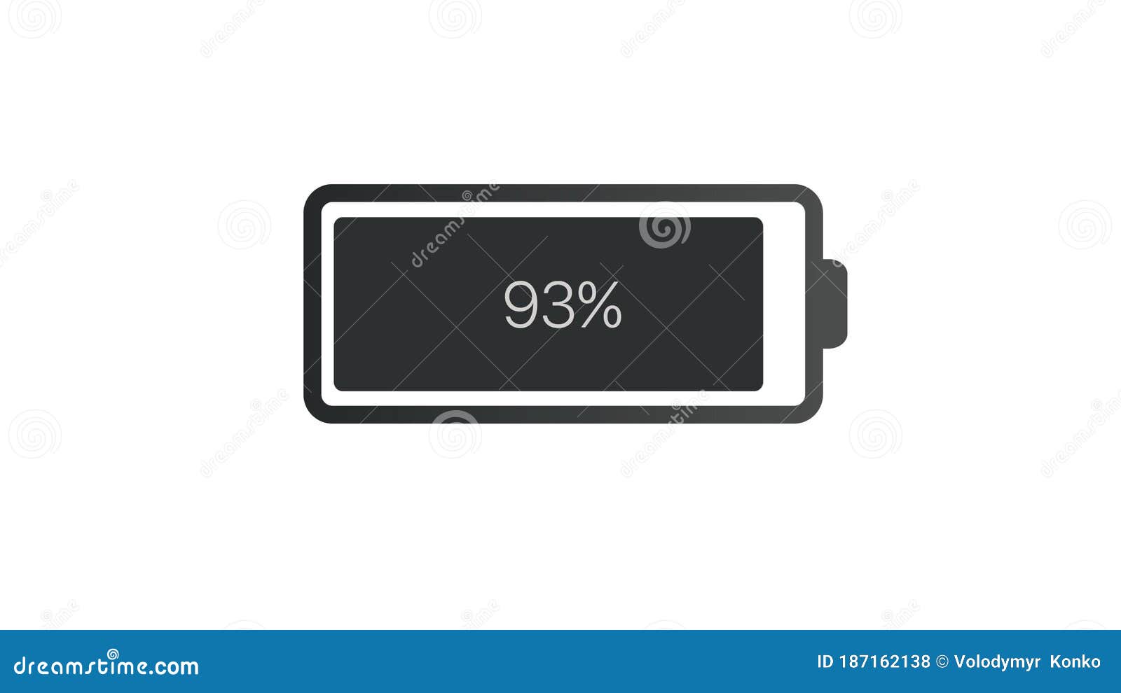 Animated Digital Battery Loading, Animation of a Digital Smartphone or ...