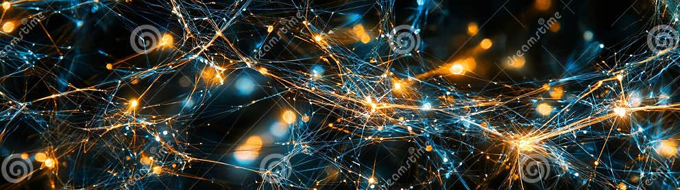 An Animated Digital Network Display with Linked Nodes and Bright Lines ...