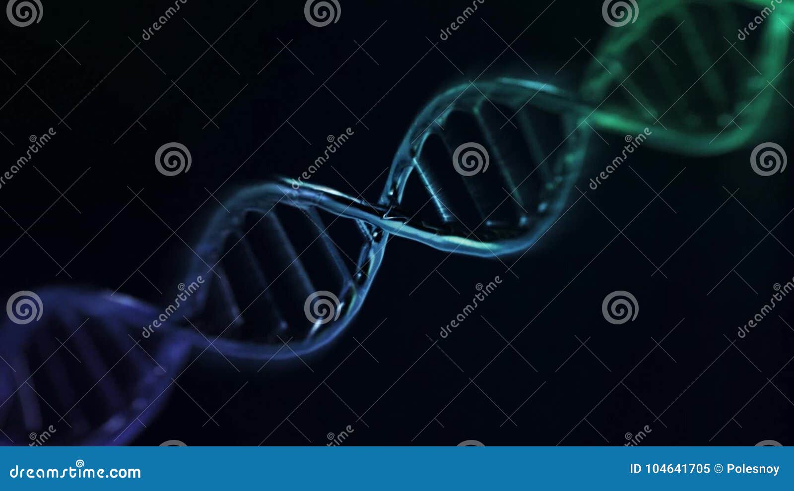 Animated DNA Chain Model. 3D Stock Video - Video of gene, biotechnology ...