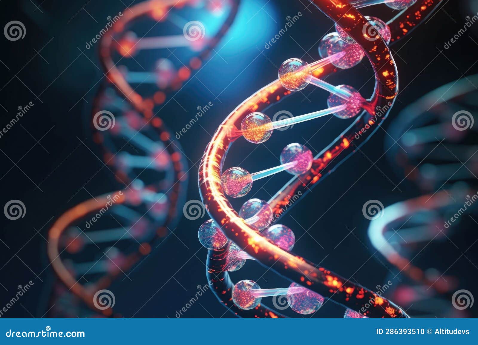 Animated Dna Storage Concept in Action Stock Photo - Image of research ...