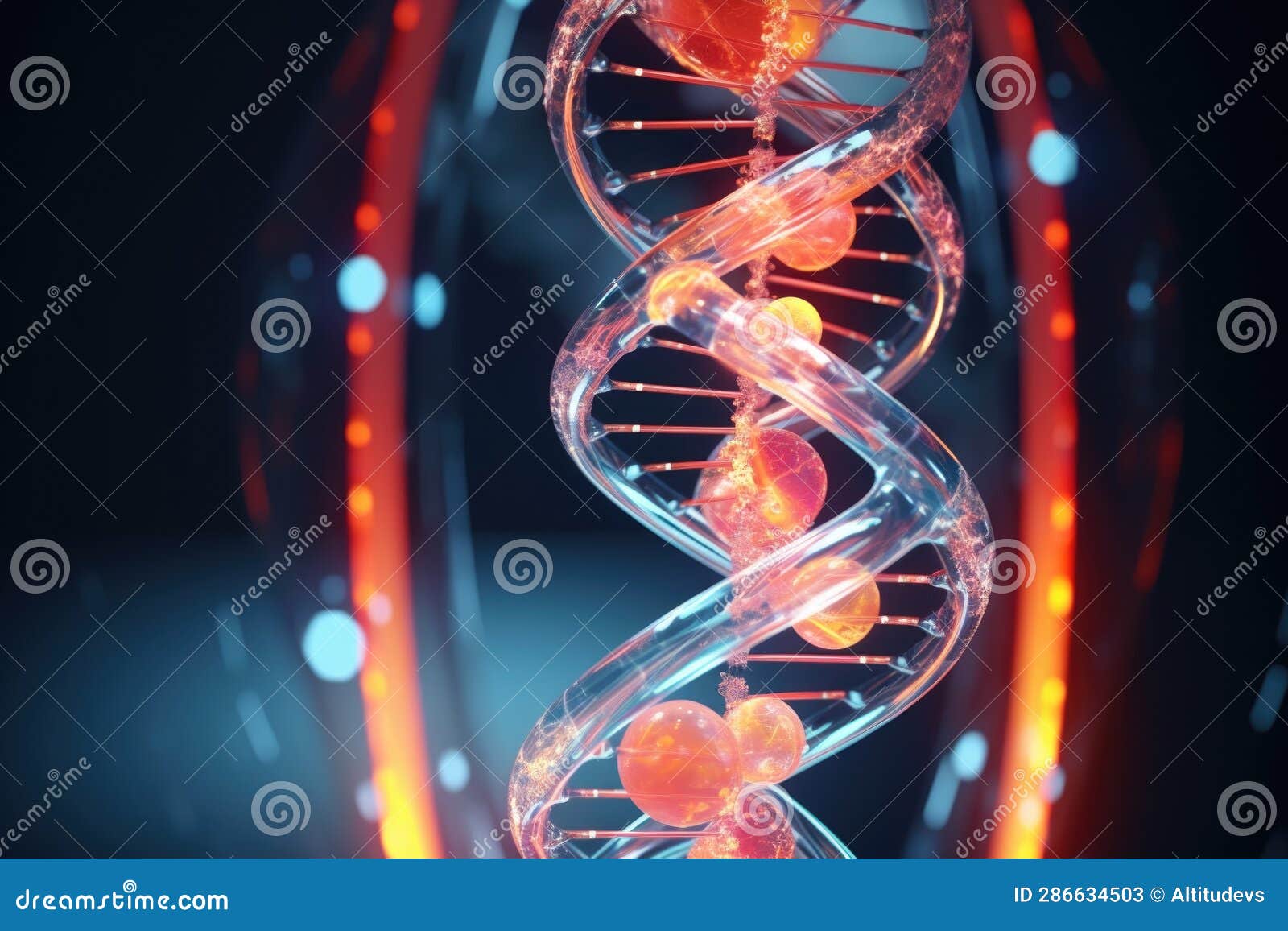 Animated Dna Storage Concept in Action Stock Image - Image of action ...