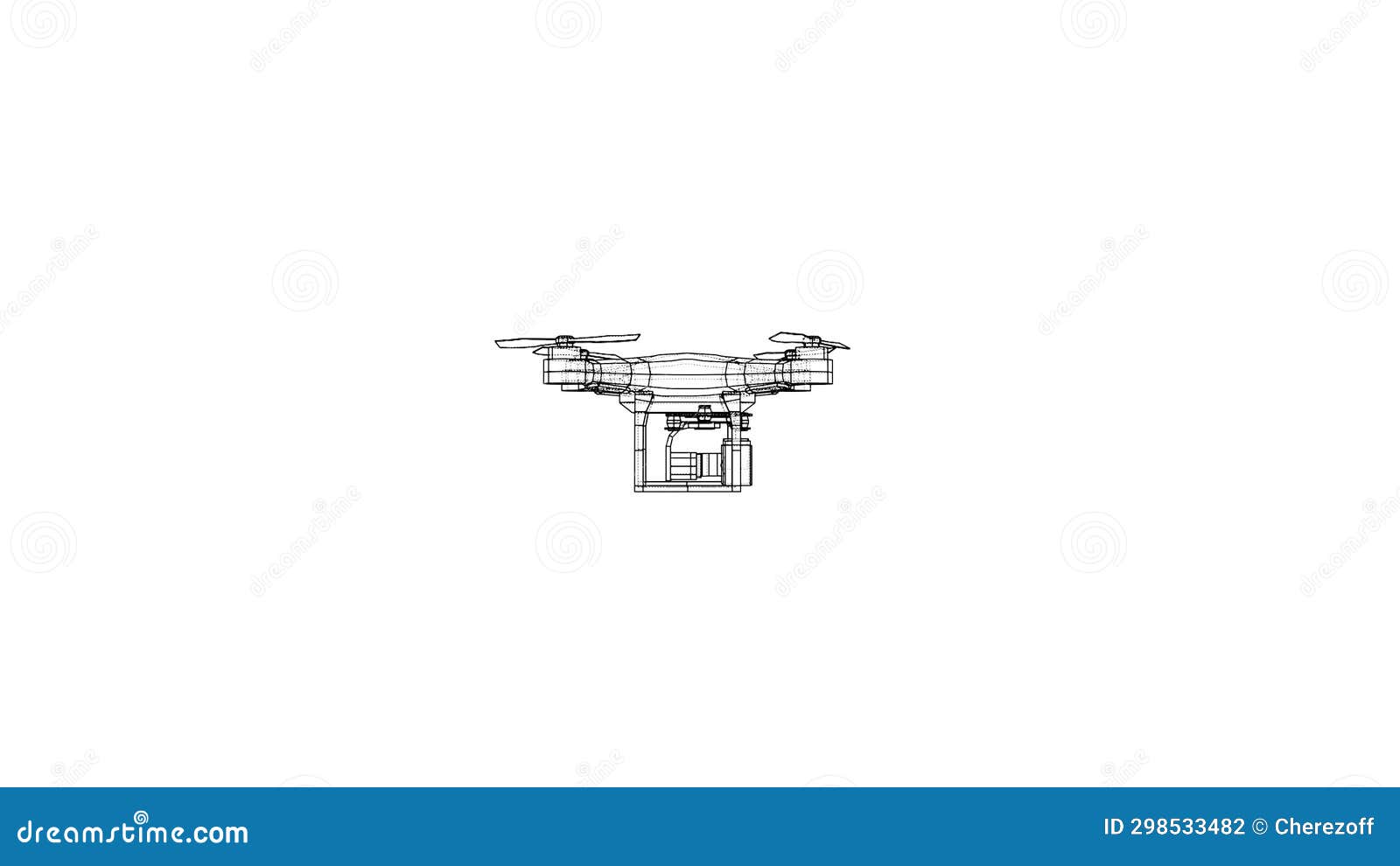 Animated Drawing of a Quadcopter Stock Footage - Video of motion ...
