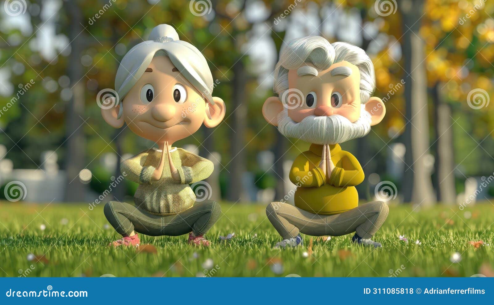 Elderly Characters, Diverse And Animated Cartoon Vector | CartoonDealer ...