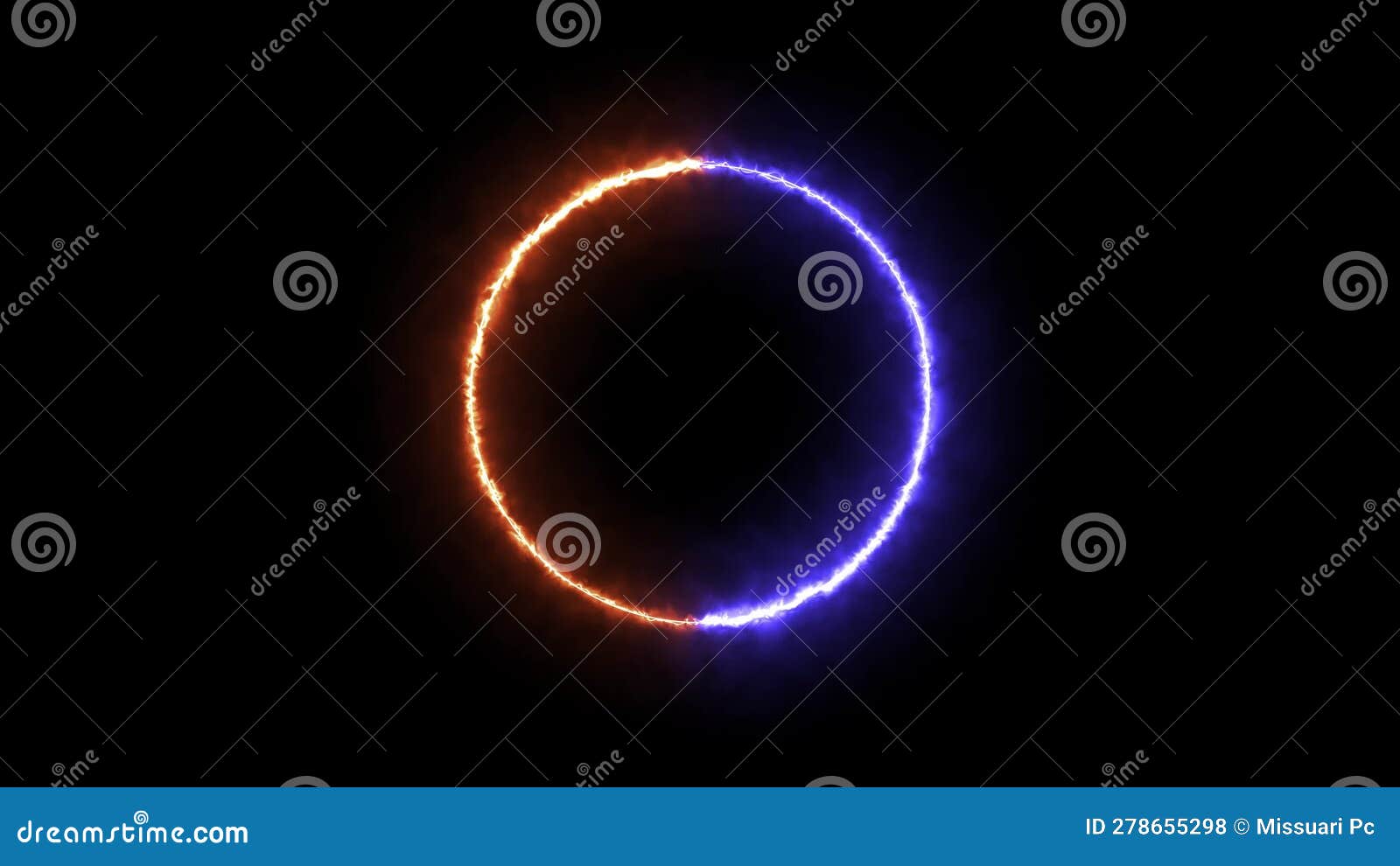Animated Electric Effect Circle with Dark Background Stock Footage ...