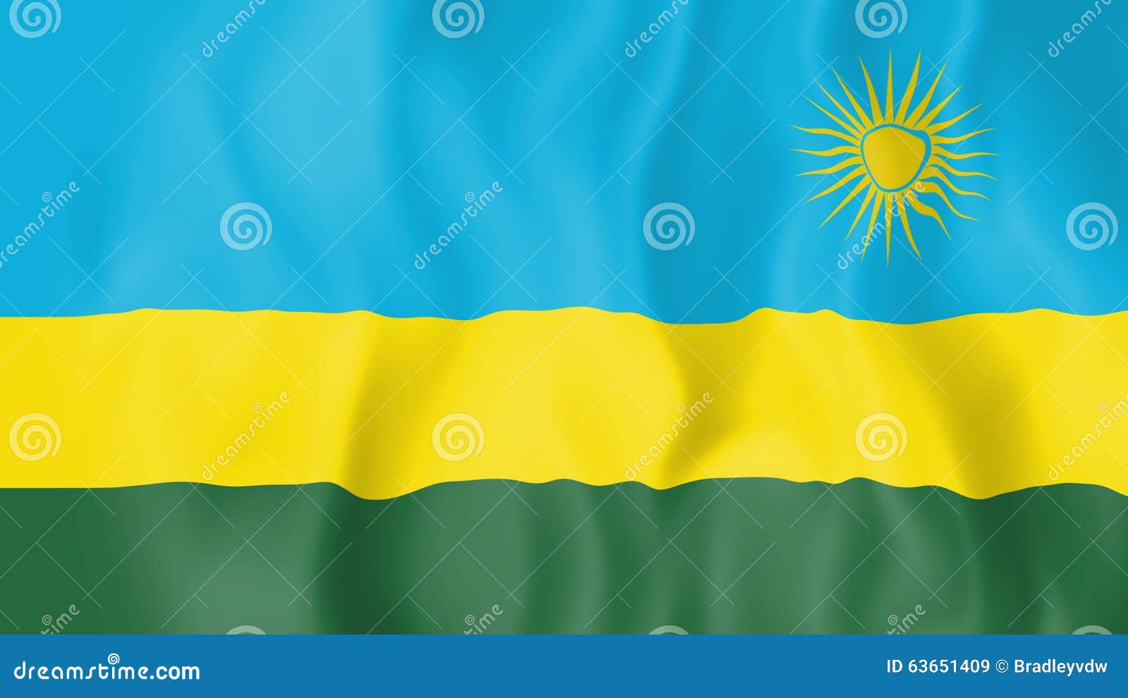 Animated flag of Rwanda stock video. Video of animated - 63651409