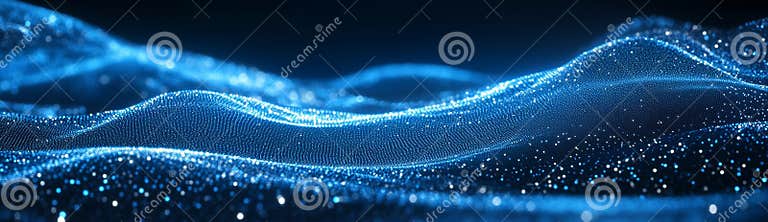 Animated Futuristic Wave with Abstract Technology Background. Animated ...