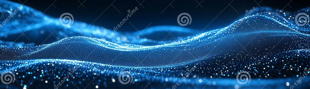 Animated Futuristic Wave with Abstract Technology Background. Animated ...