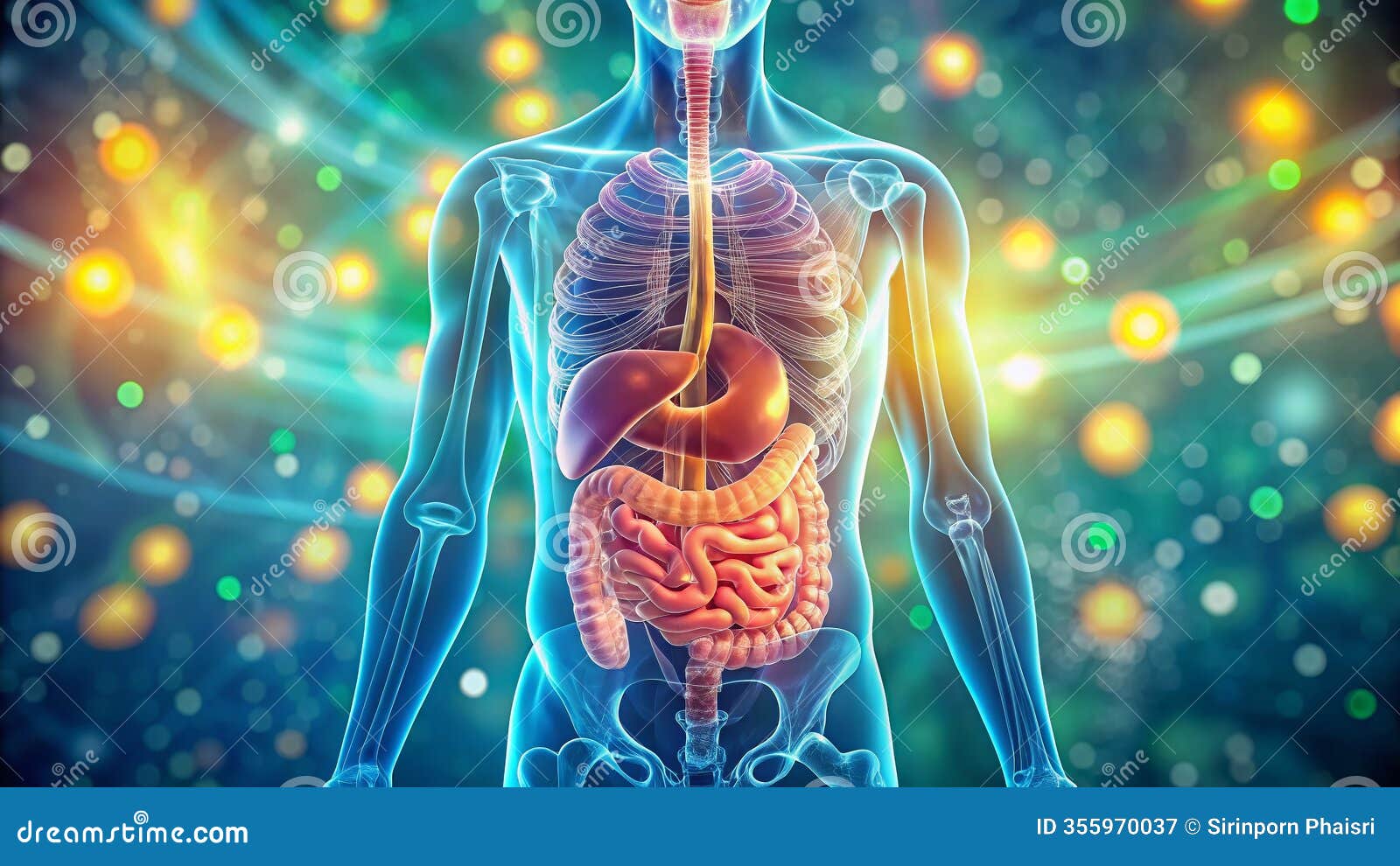Gastrointestinal System Cartoon Vector | CartoonDealer.com #71846083
