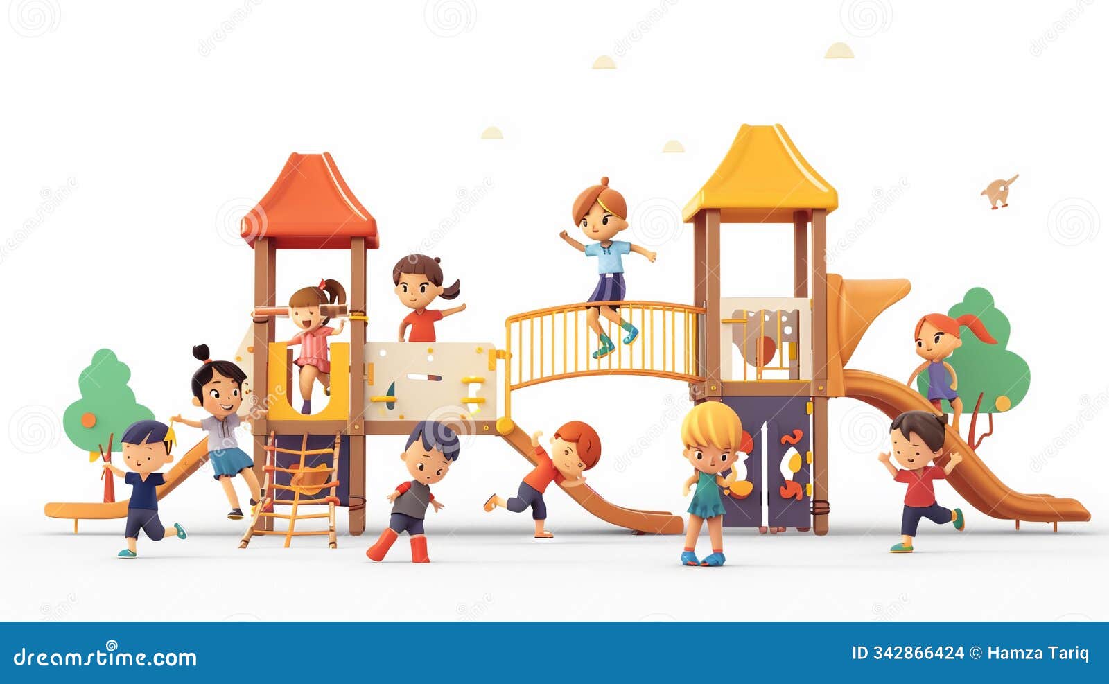 Animated Group Of Cheerful Teachers And Students In A Classroom Setting ...