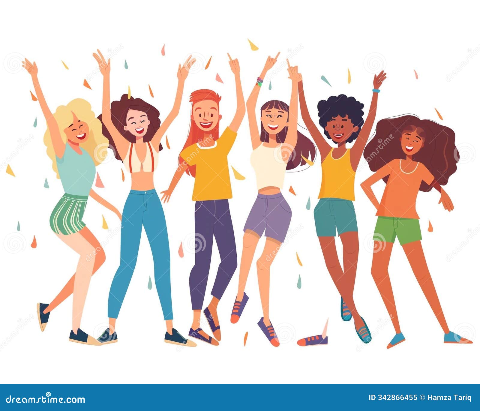 Animated Group Of Cheerful Teachers And Students In A Classroom Setting ...