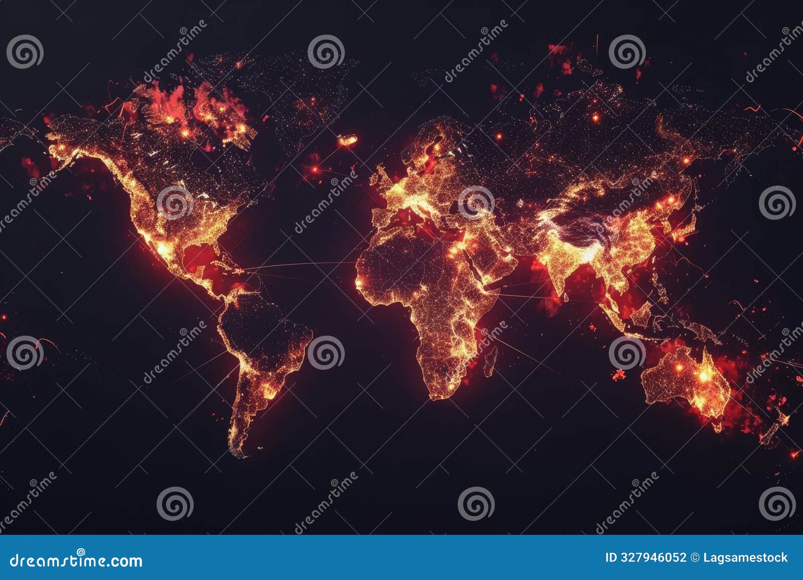 Animated Heat Map of Worldwide Dividends Yield Stock Illustration ...