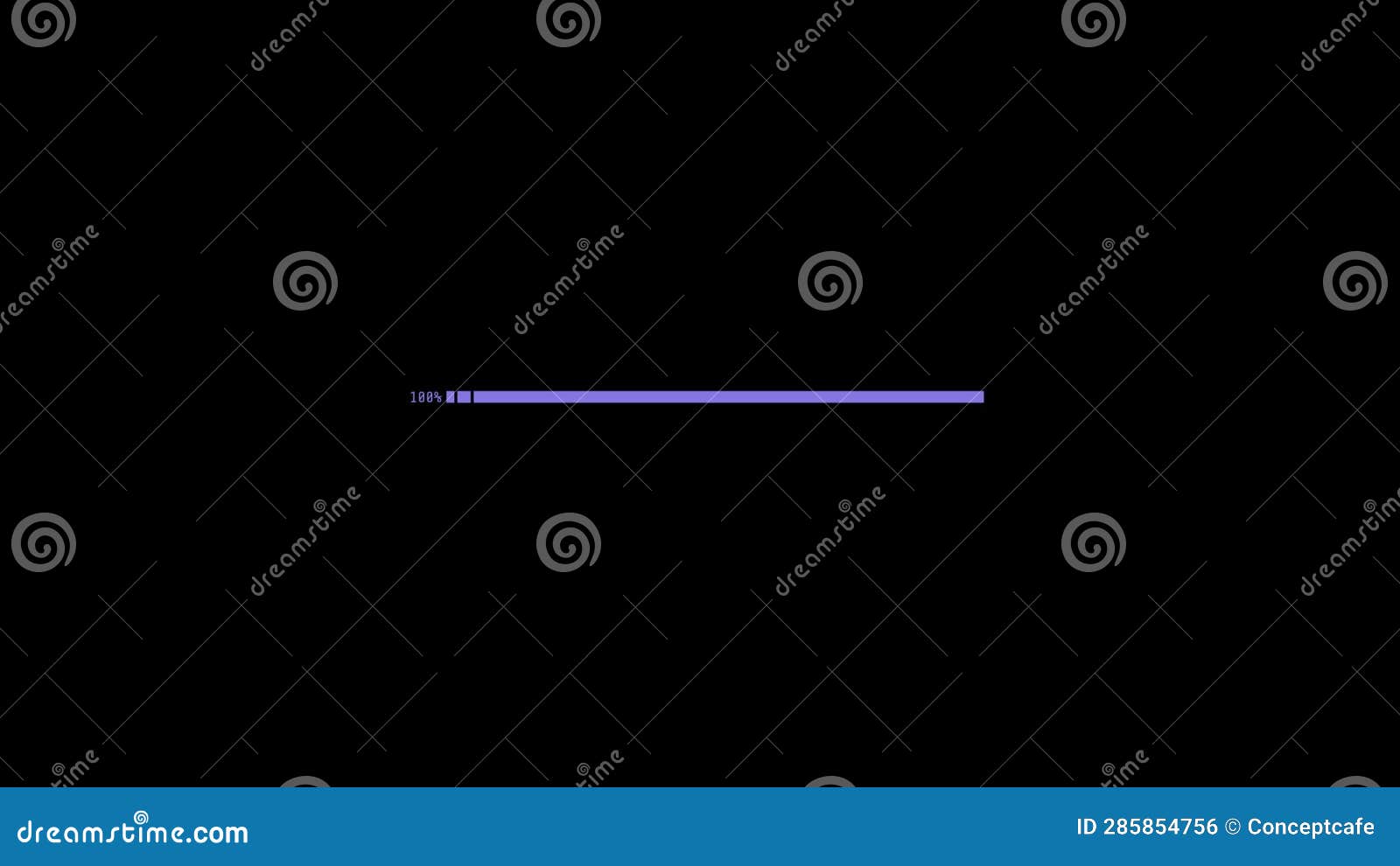 HUD Loading Element - Decoding Linear Progress Bar. Stock Footage - Video of decoding, progress ...