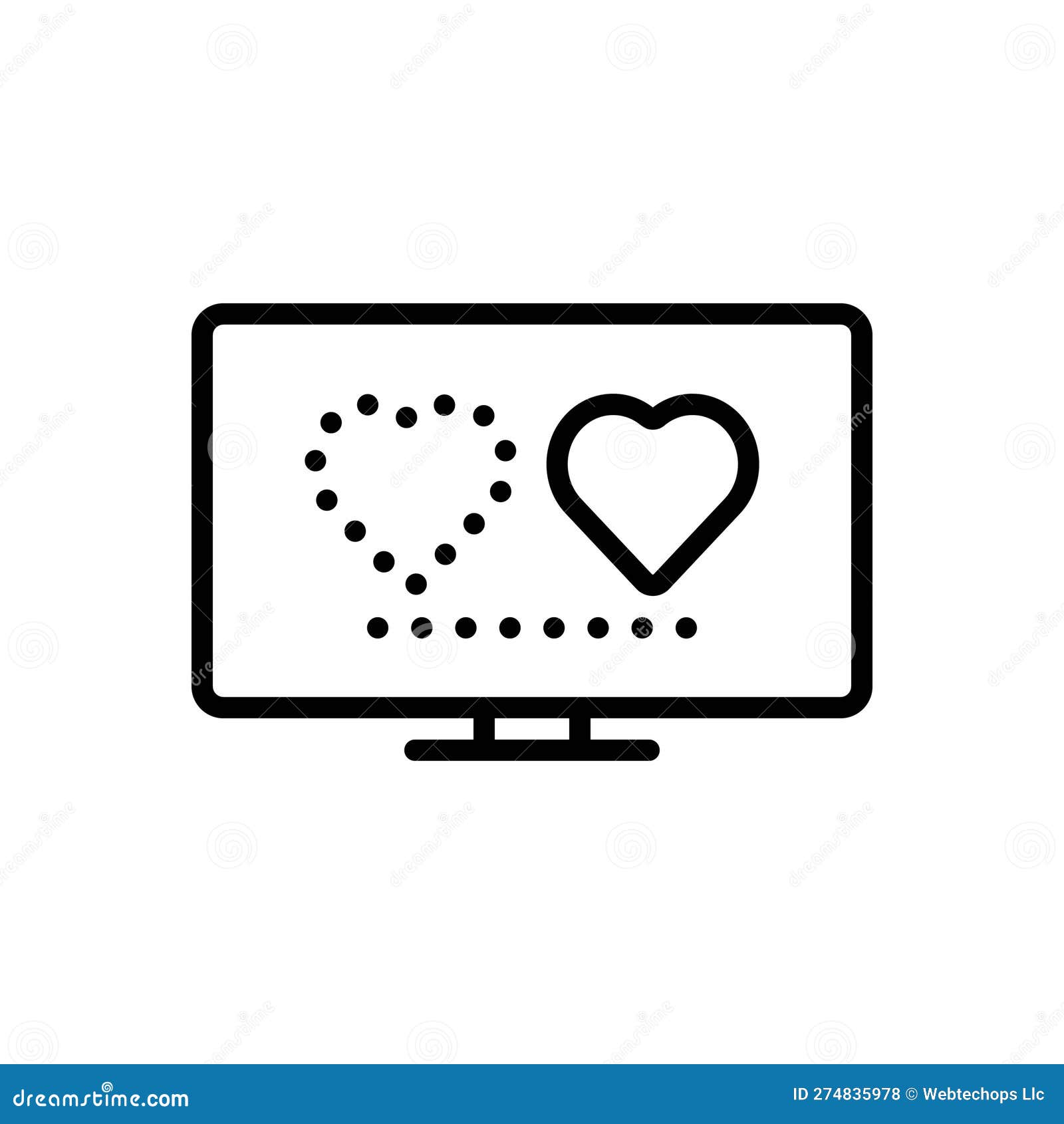 Black Line Icon for Animated, Motion and Timeline Stock Vector ...