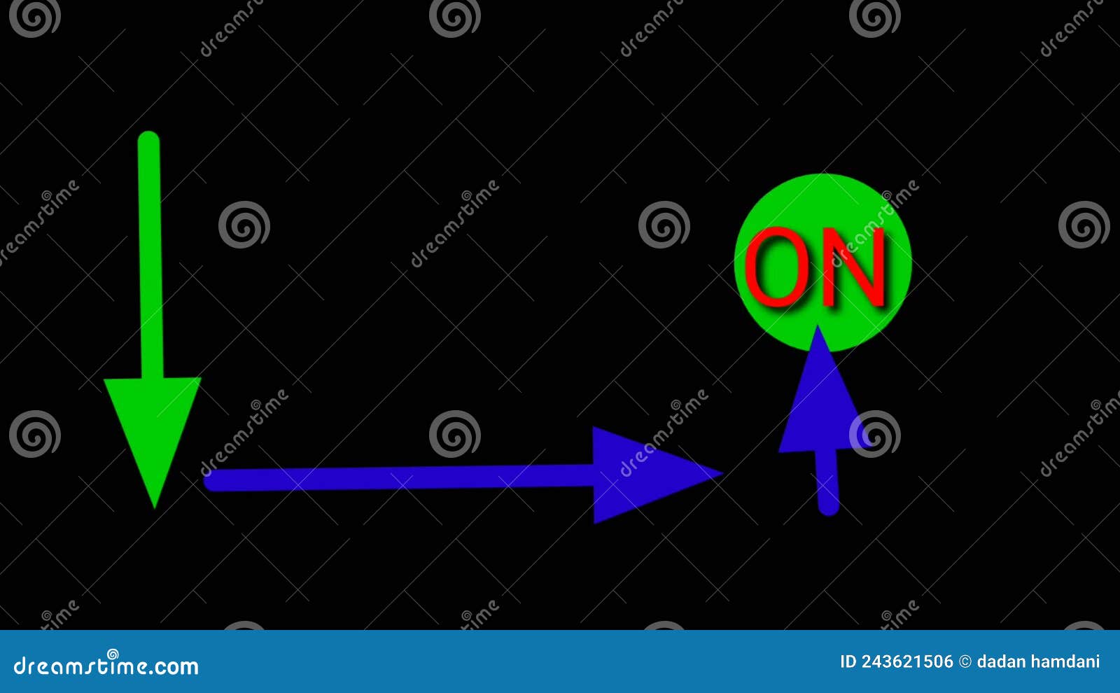 Animated Illustration of the on Button Lights Up for Opening ...