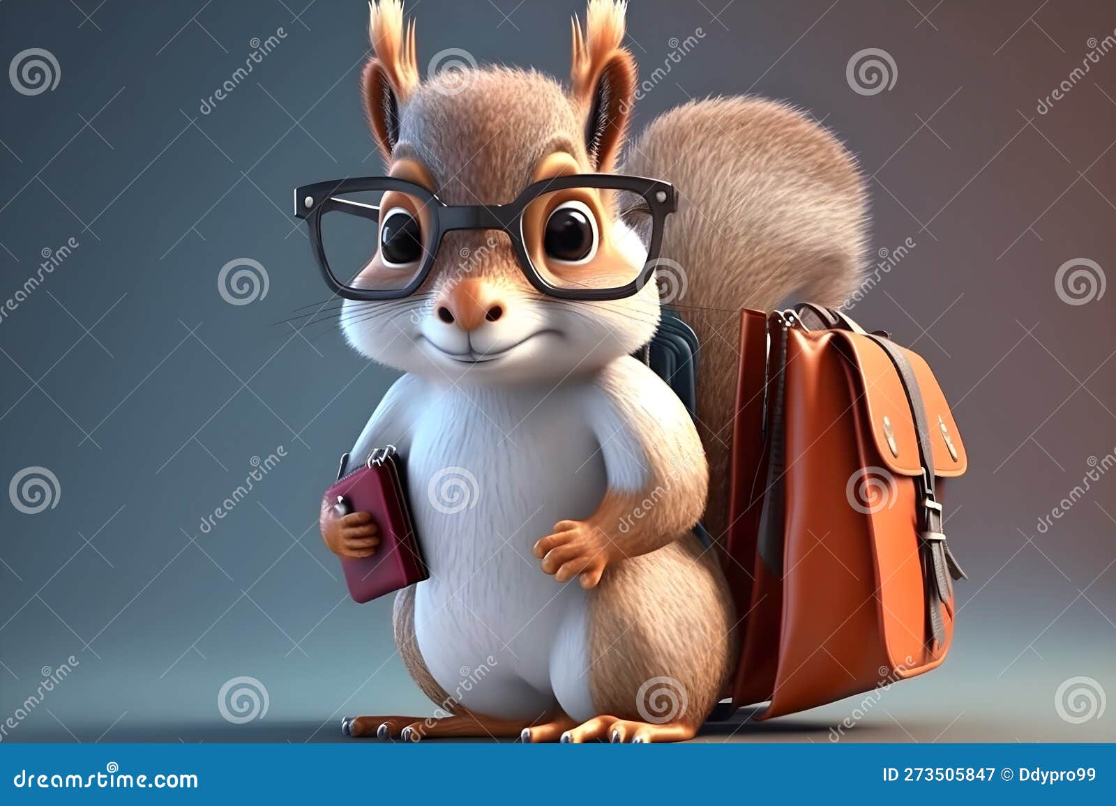 Squirrel Animal Animated Illustration, Created by Generative Ai ...