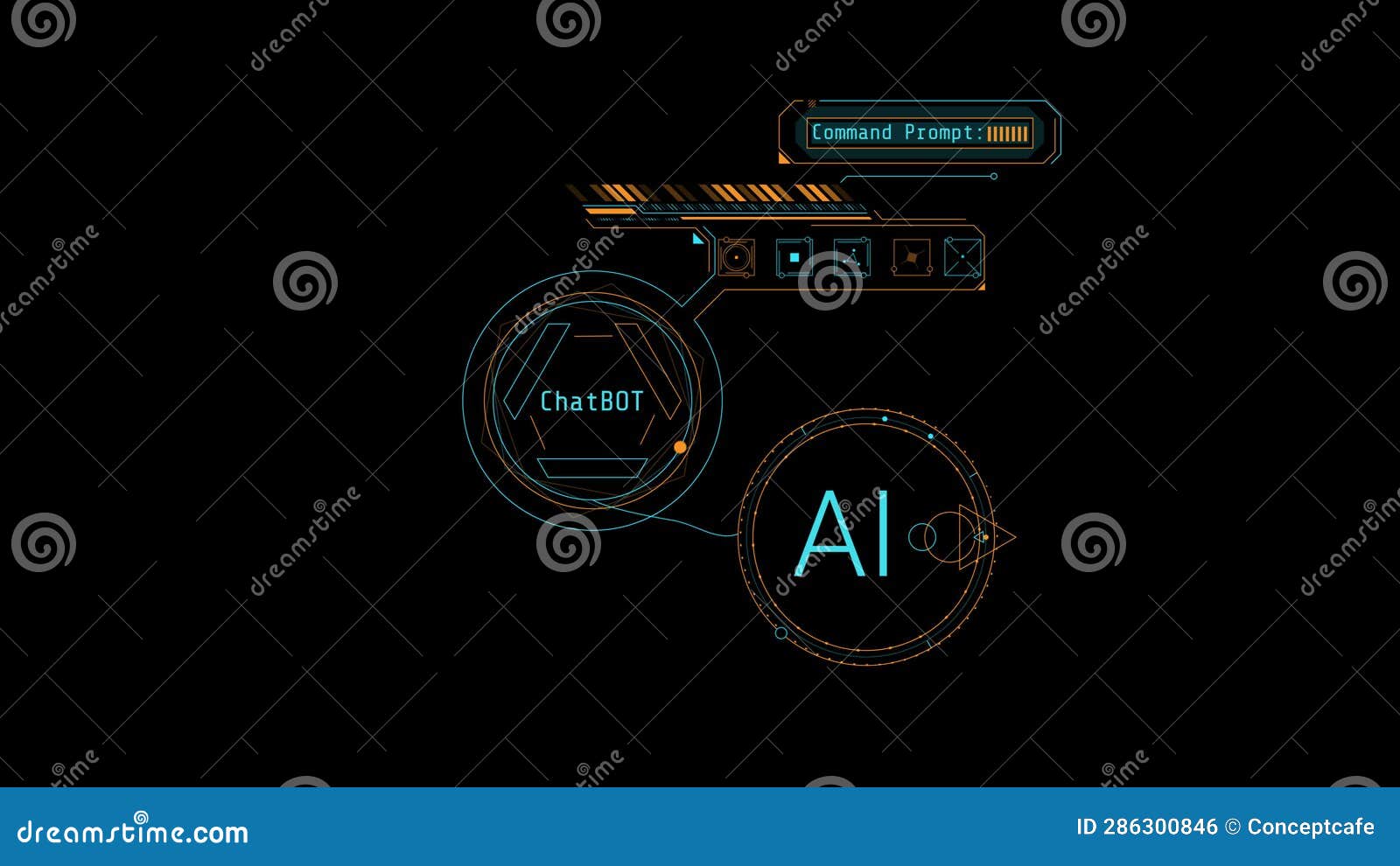 Animated Infographics about Processing Requests by AI. Stock Footage ...