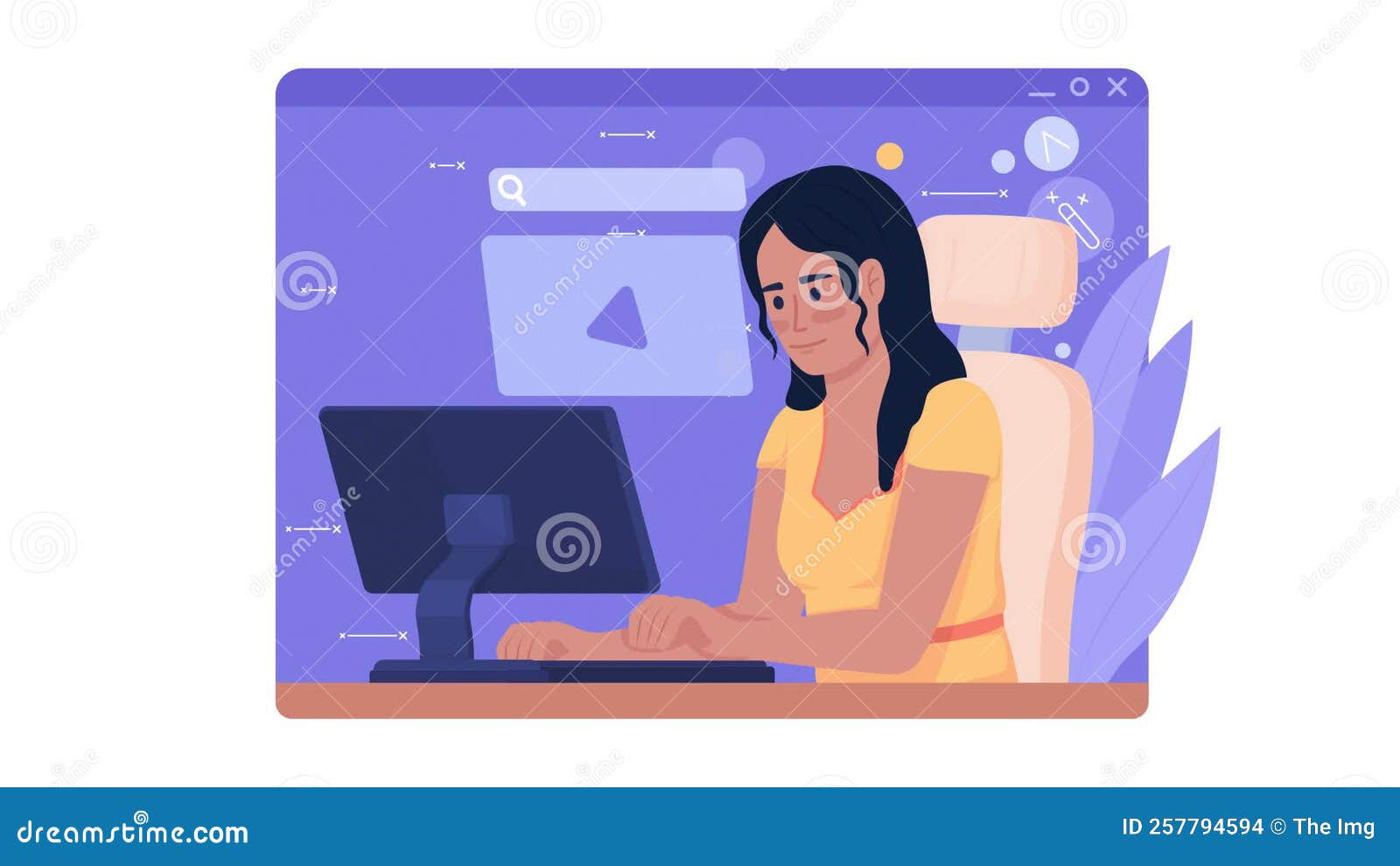 Animated Isolated Video Tutorial Stock Footage Video Of Technology Instructional 257794594