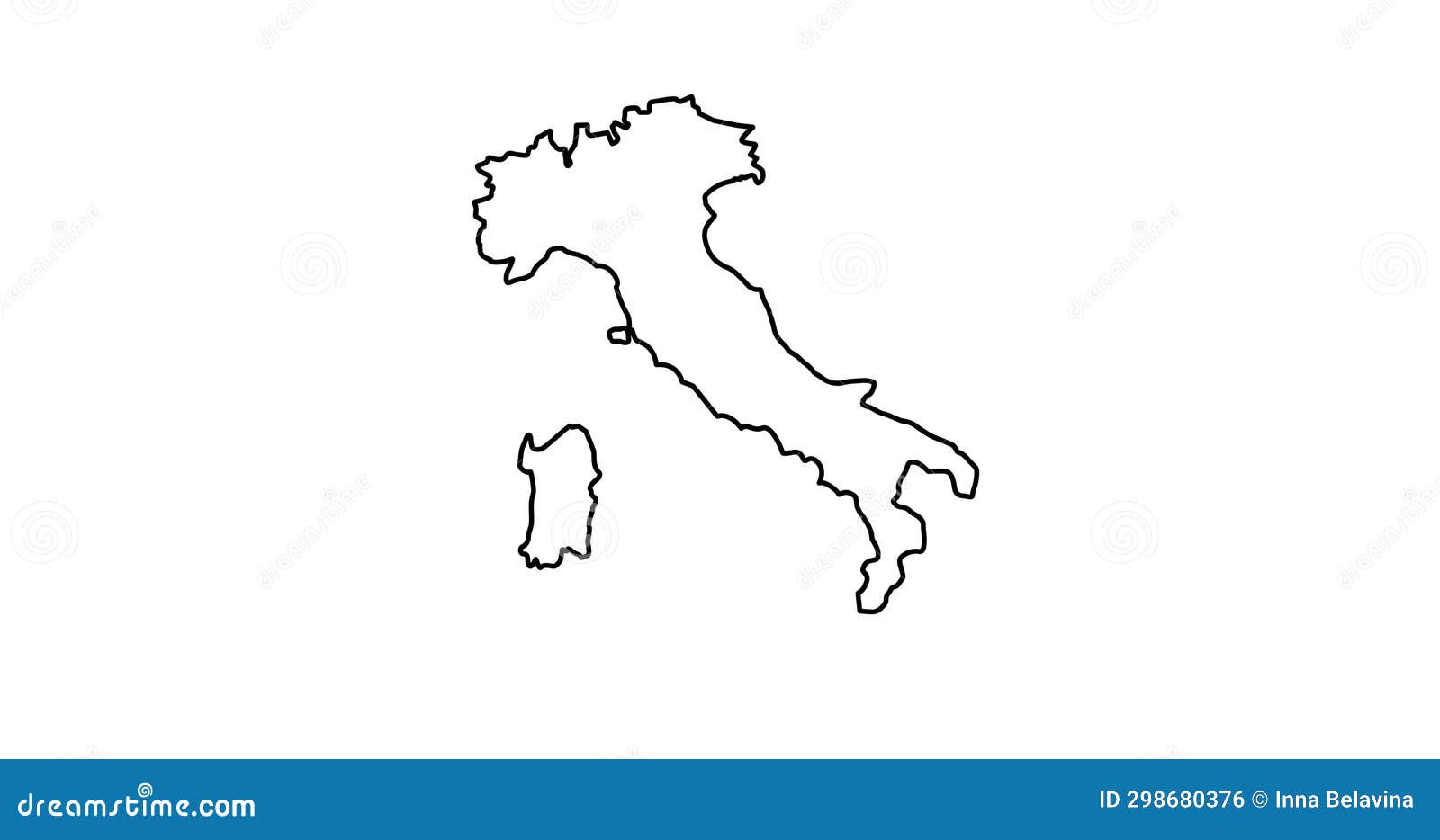 Animated Italy Map. Map of Italy Stock Footage - Video of line, italy ...