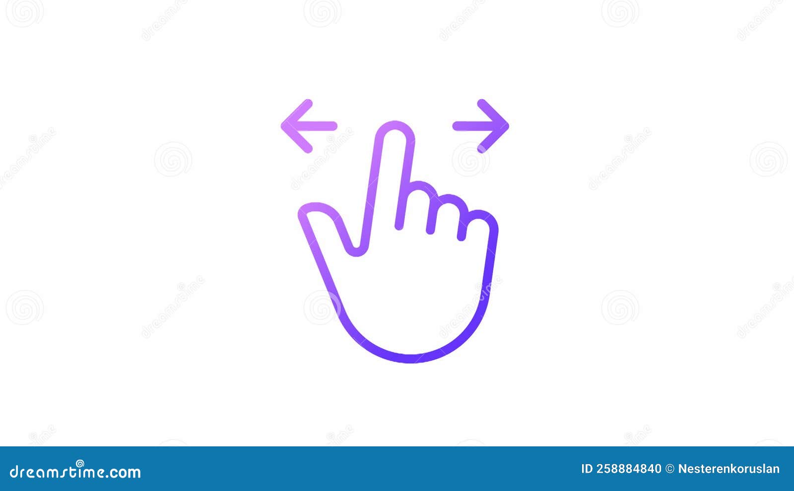 Animated Left Right Gradient Icon Stock Footage - Video of gesture ...