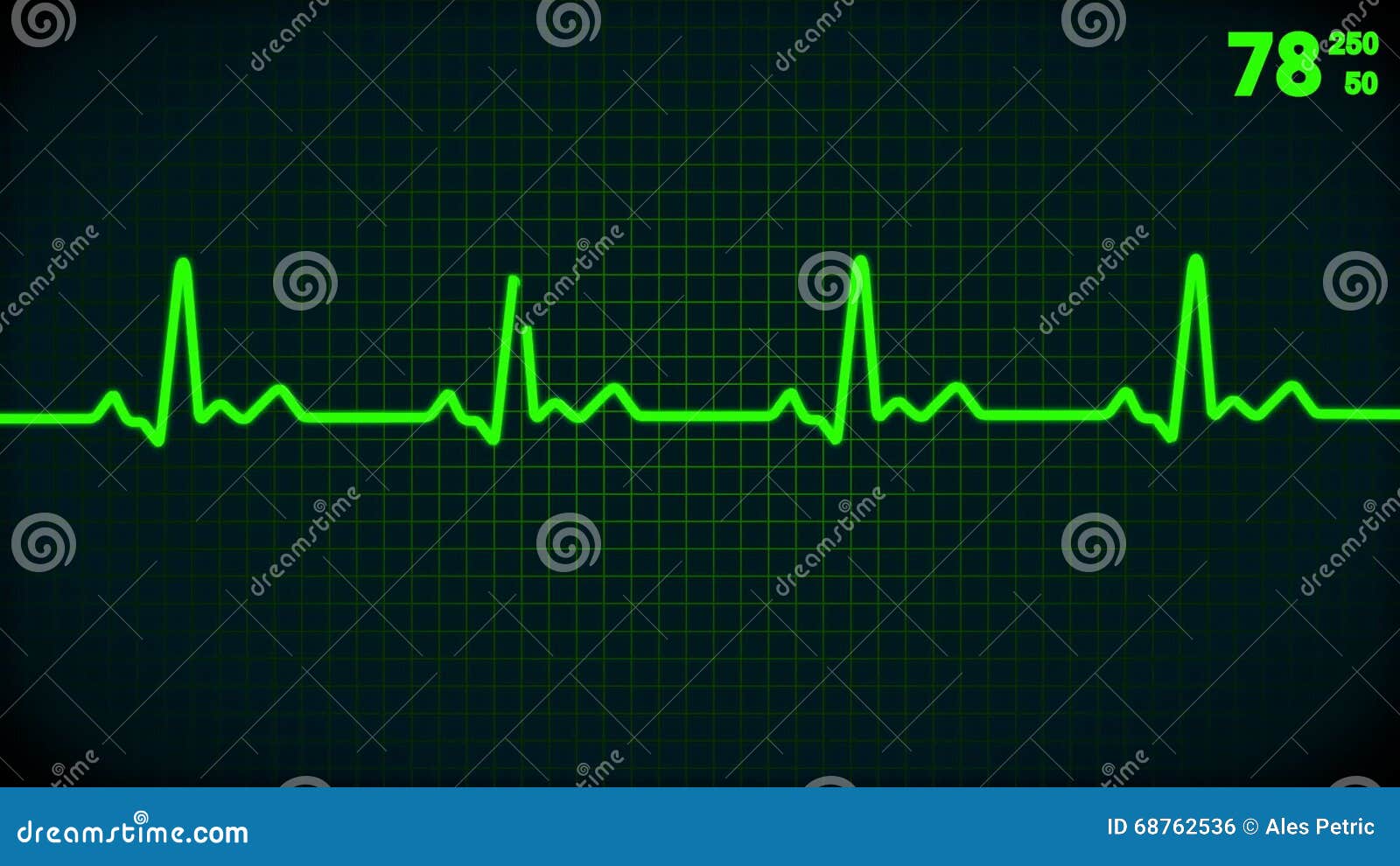 Animated Lifeline of a Beating Heart Stock Footage - Video of number ...