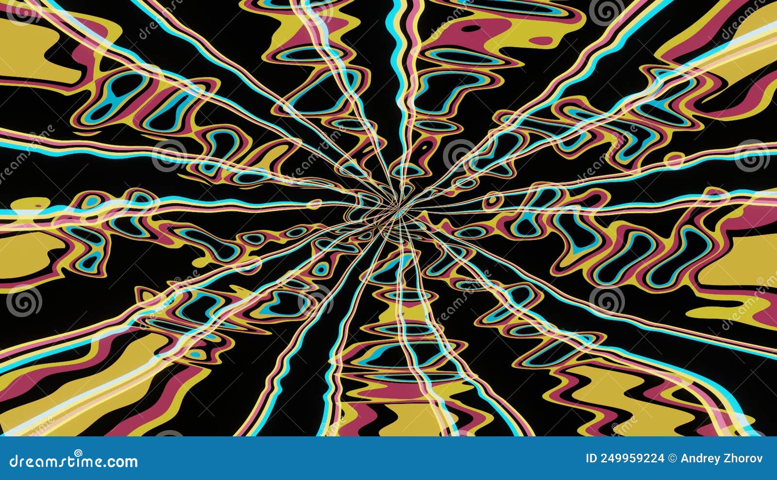 Dancing String and Particles. Abstract Background Stock Footage - Video ...