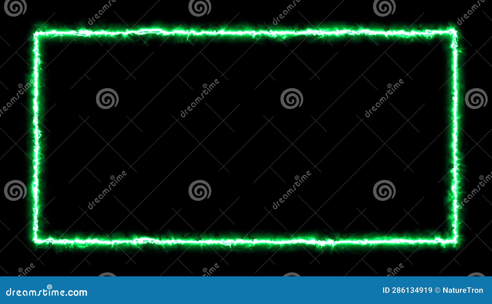 Lightning Border Frame on Black Background Animation Stock Video ...