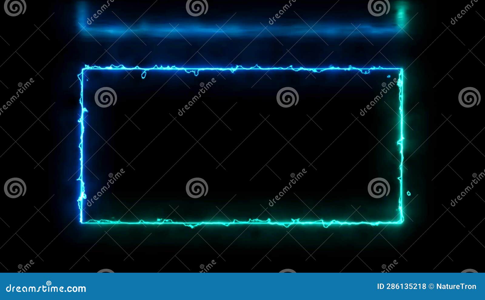 Lightning Border Frame on Black Background Animation Stock Footage ...