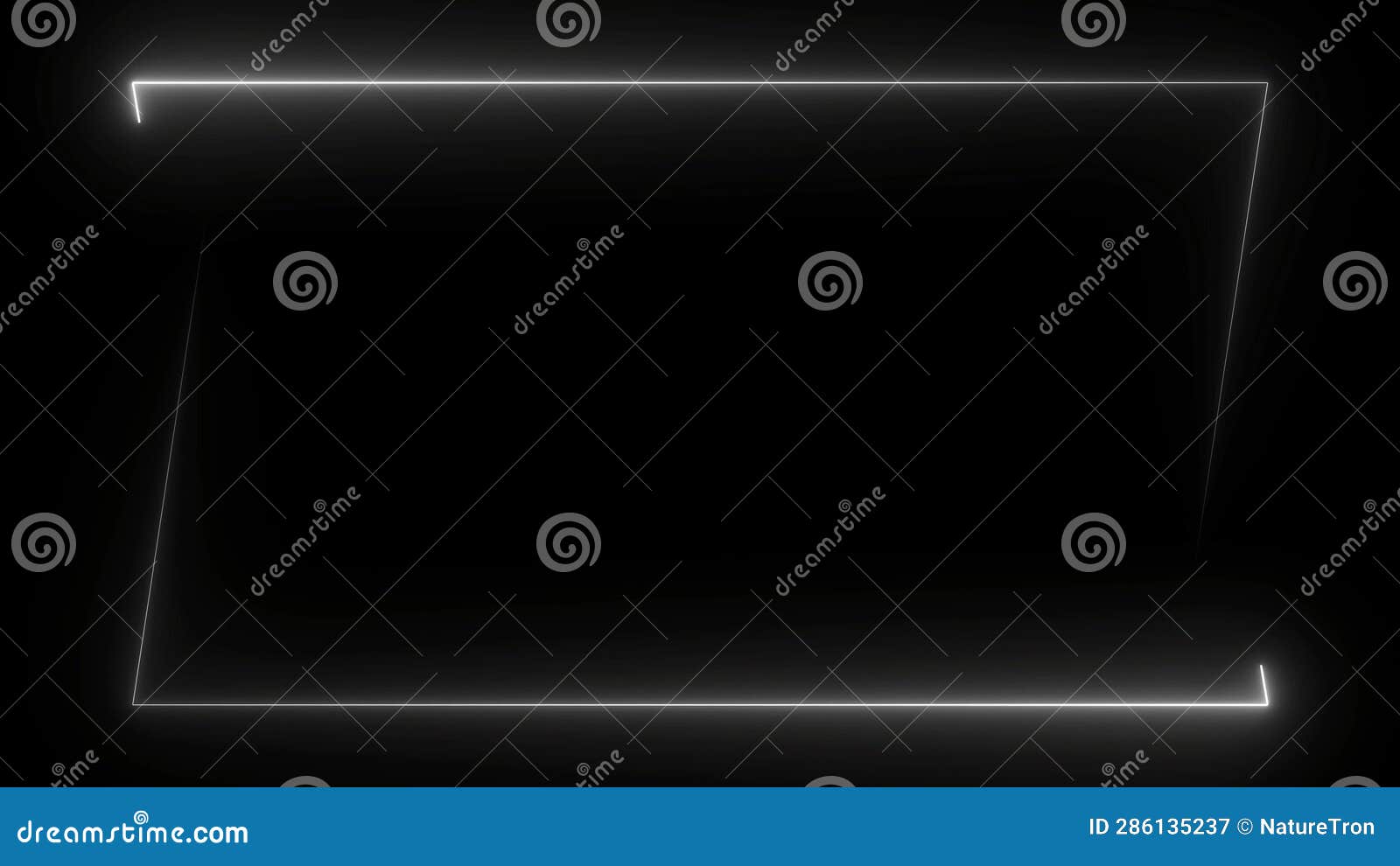 Lightning Border Frame on Black Background Animation Stock Video ...