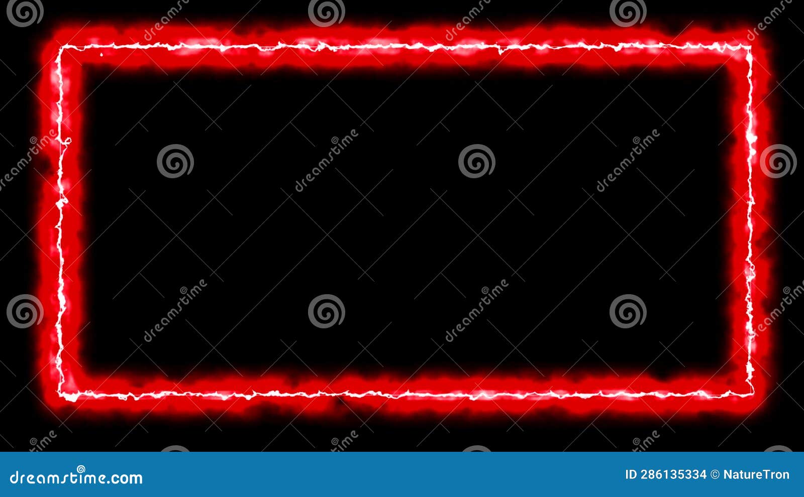 Lightning Border Frame on Black Background Animation Stock Footage ...