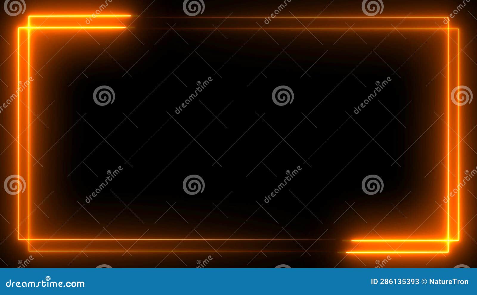 Lightning Border Frame on Black Background Animation Stock Video ...
