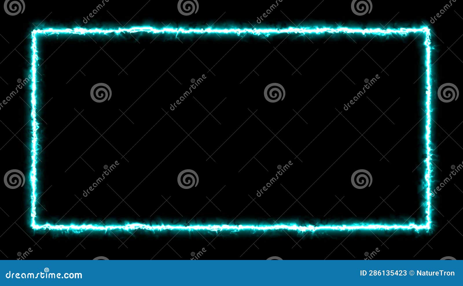 Lightning Border Frame on Black Background Animation Stock Video ...