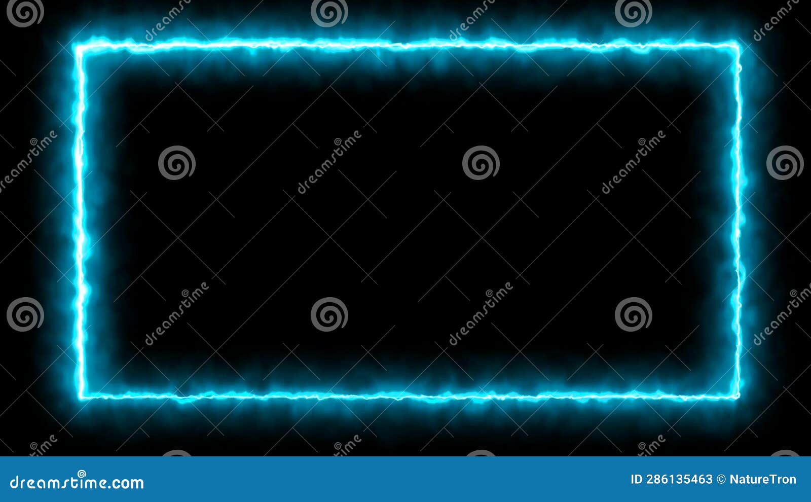 Lightning Border Frame on Black Background Animation Stock Video ...