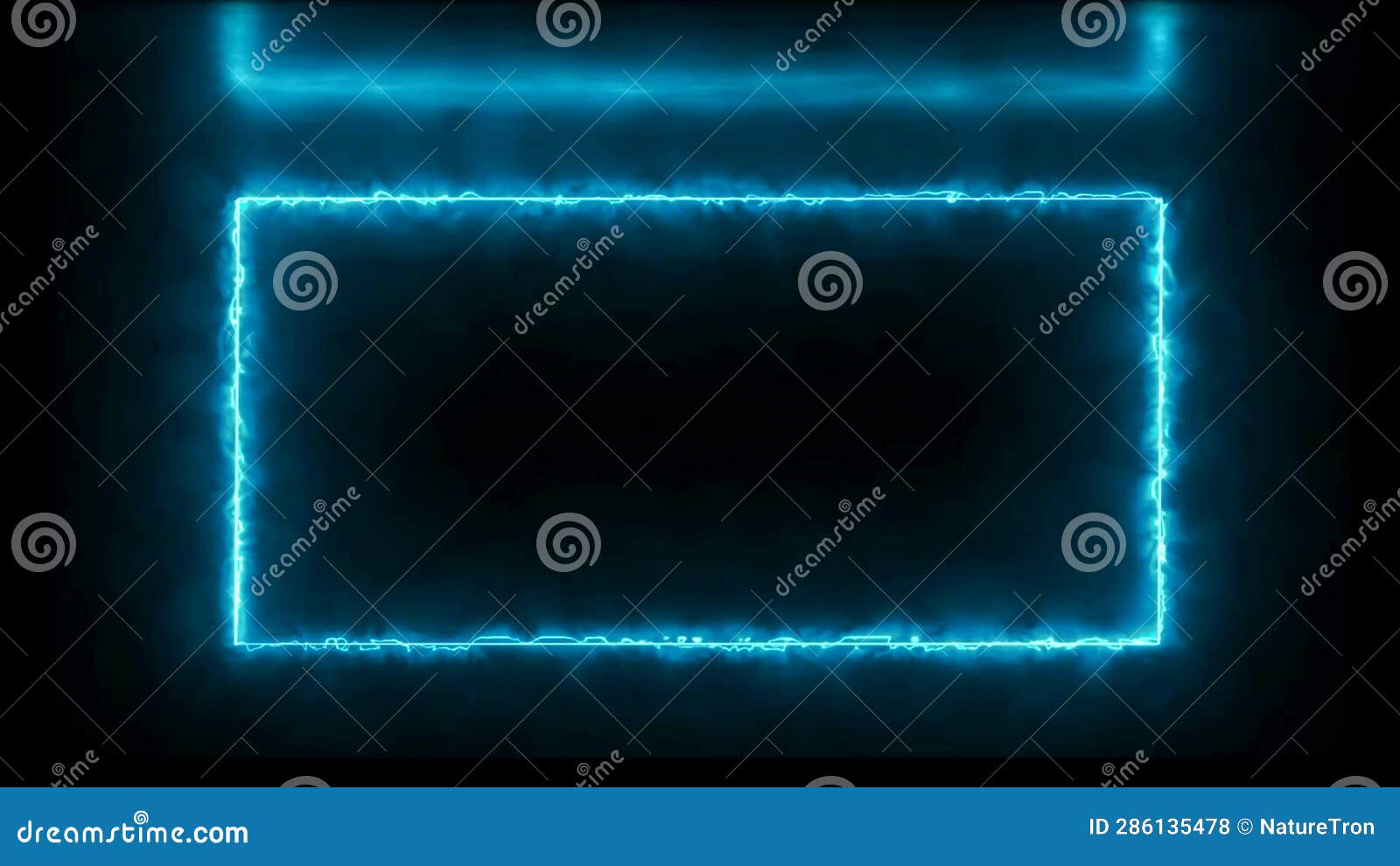 Lightning Border Frame on Black Background Animation Stock Footage ...