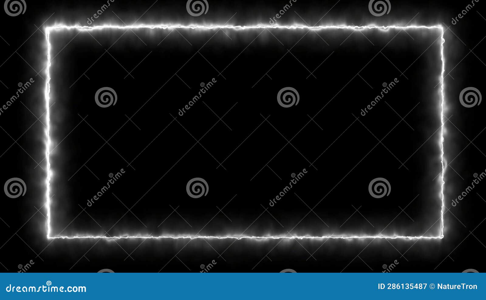 Lightning Border Frame on Black Background Animation Stock Video ...