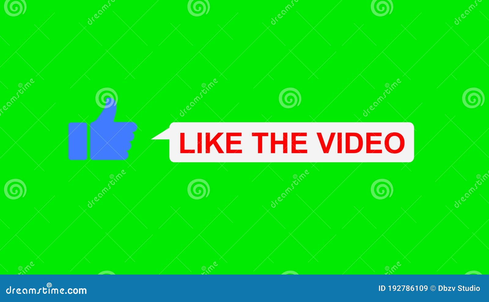 Animated Like the Video Notification Button, Lower Third Icon Stock ...