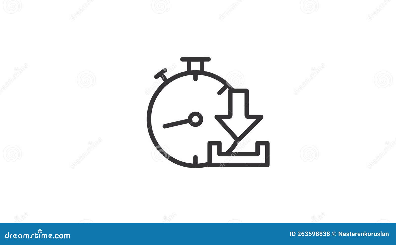 Animated Loading Speed Linear Icon Stock Footage - Video of pictogram ...