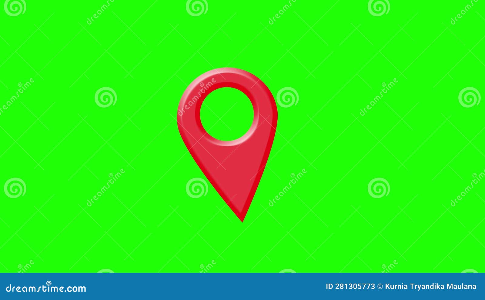 Animated Location Icon Red and White Map Green Screen Directions Stock ...