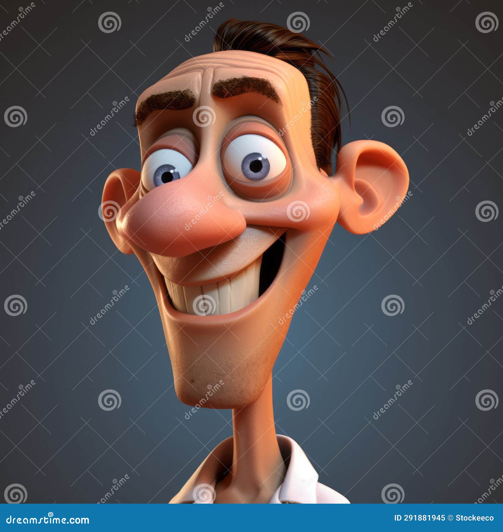 Realistic Cartoon Character 3d Model with Hyper-detailed Renderings ...