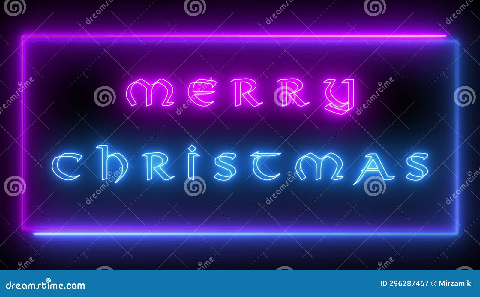 Animated Merry Christmas Sign. Stock Video - Video of business, glowing ...