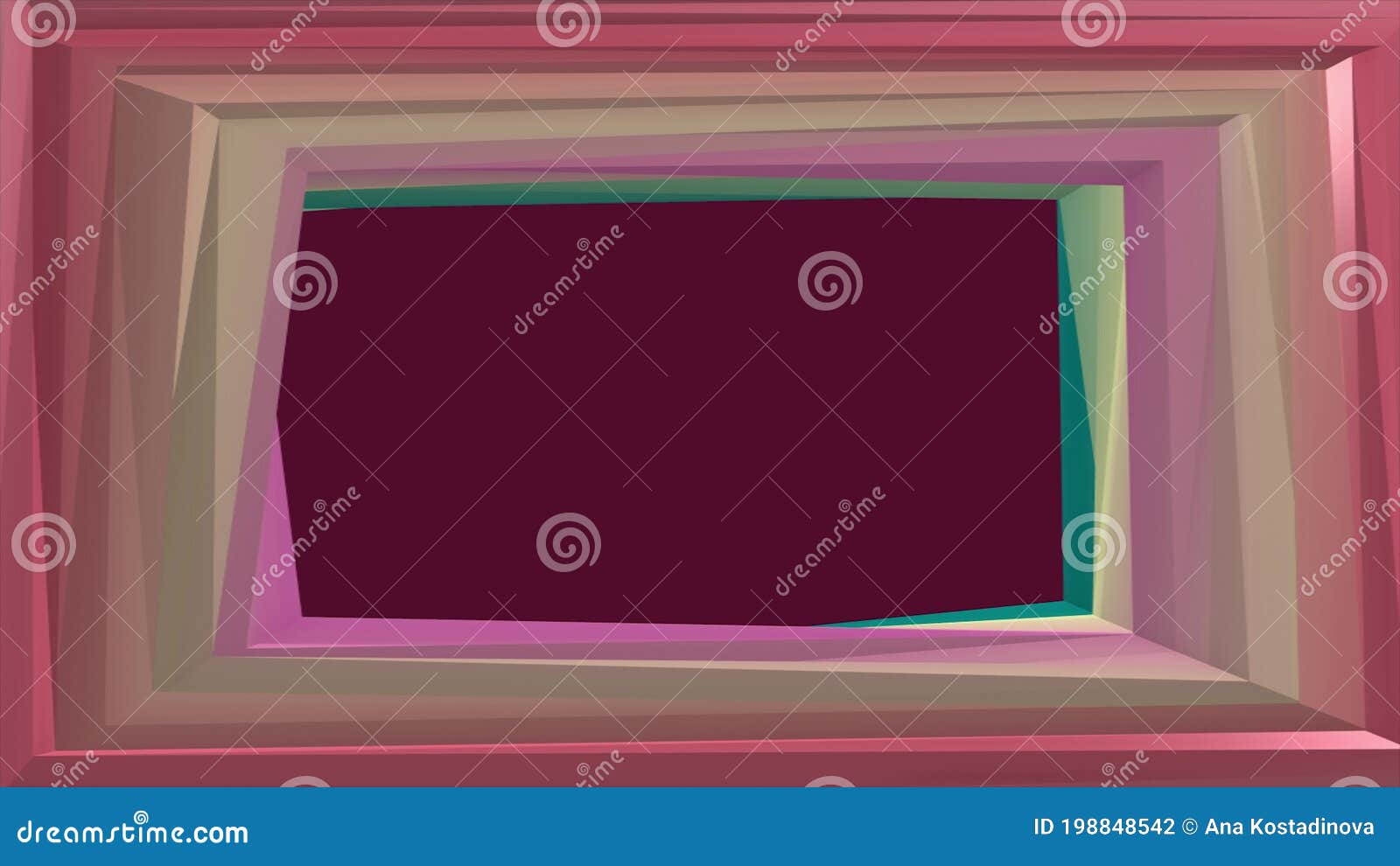 Animated, Moving Rectangular Frame in Pastel Colors, Looping Stock ...