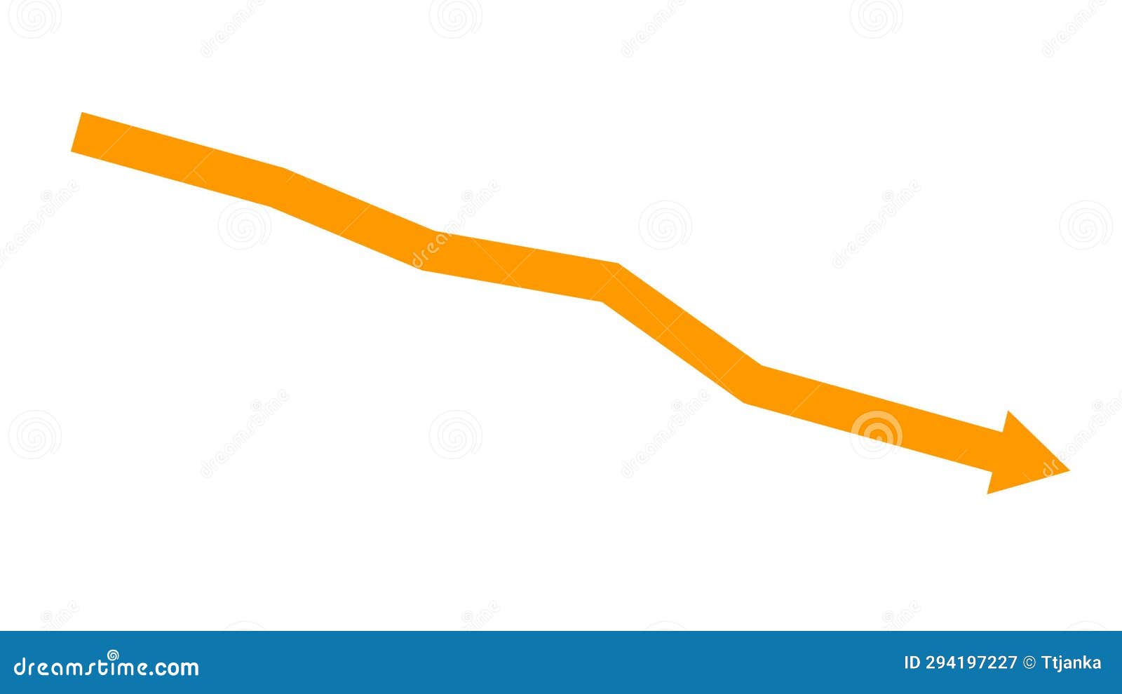 Animated Orange Arrow. Recession Chart of Economy. Economic Crisis, Recession, Decrease Graph ...